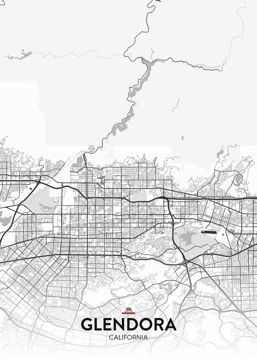 'Glendora CA' Poster by IMR Designs | Displate