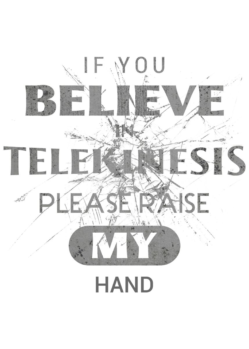 'Telekinesis' Poster, picture, metal print, paint by Tonino K | Displate