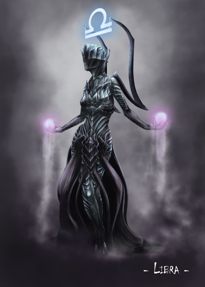 'Dark Libra' Poster, picture, metal print, paint by Insaniel Digital ...