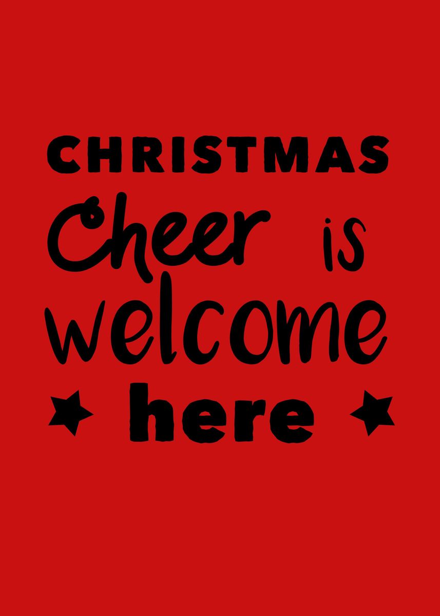 'Christmas Cheer' Poster, picture, metal print, paint by to42 | Displate