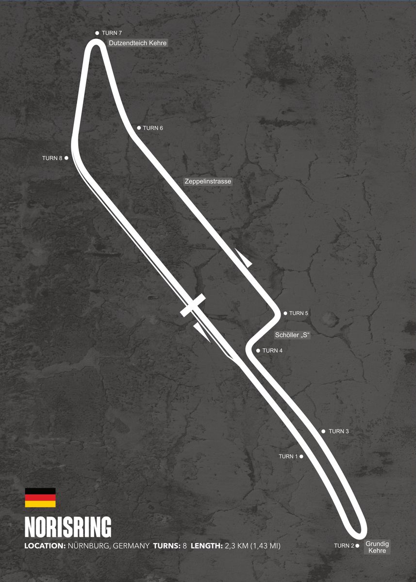 'Norisring ' Poster, picture, metal print, paint by Mapsters | Displate