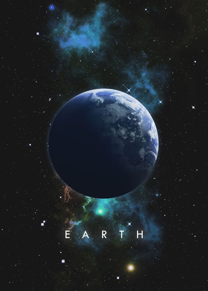 'Planet Earth Astronomy' Poster, picture, metal print, paint by Saphira ...