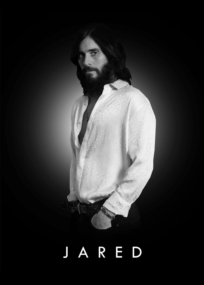 'Jared Leto' Poster, picture, metal print, paint by Bo Kev | Displate