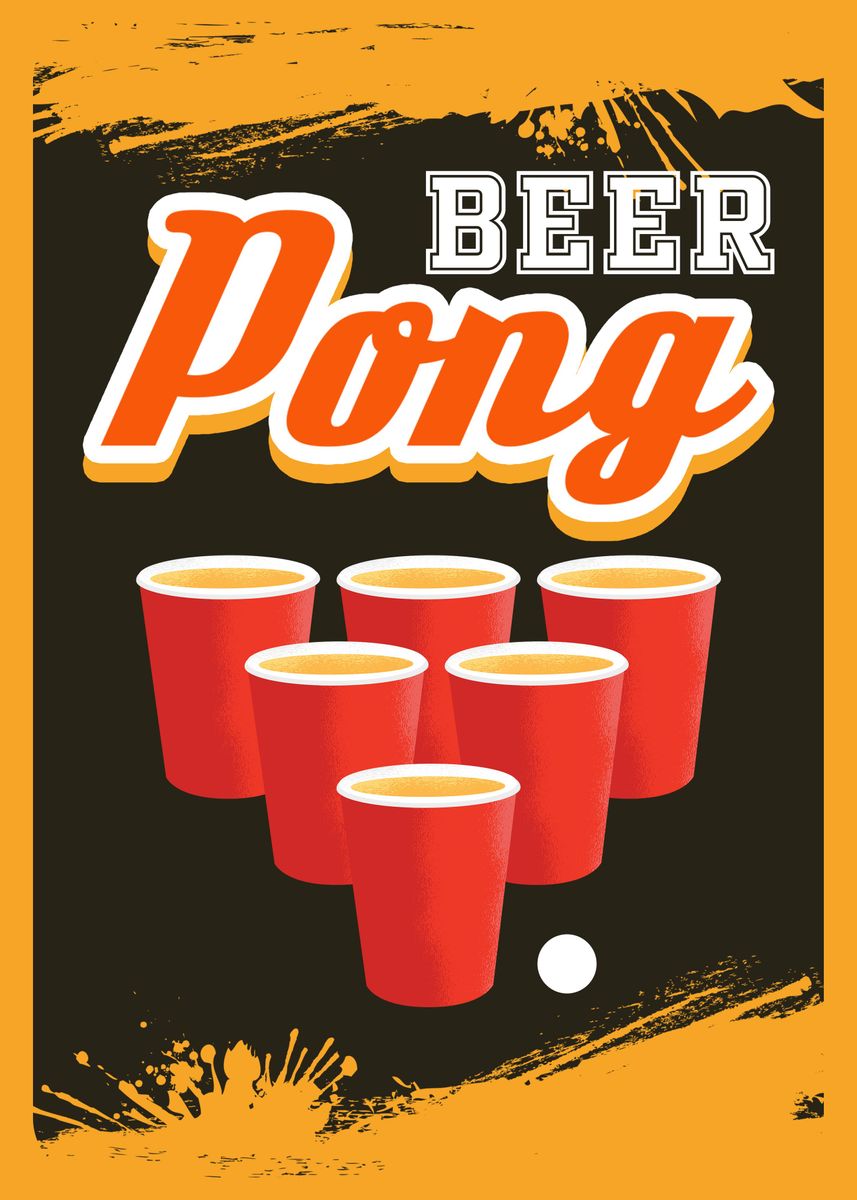 'Beer Pong Classic' Poster by PosterWorld | Displate