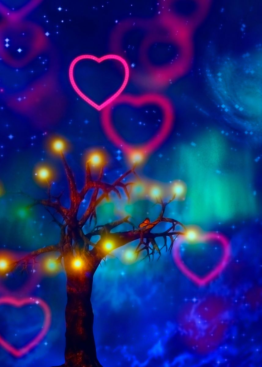 'Tree of Lights' Poster, picture, metal print, paint by Bruce Rolff ...