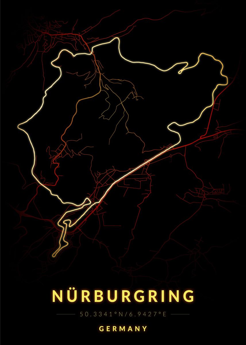 'Nurburgring' Poster by Jerhus | Displate