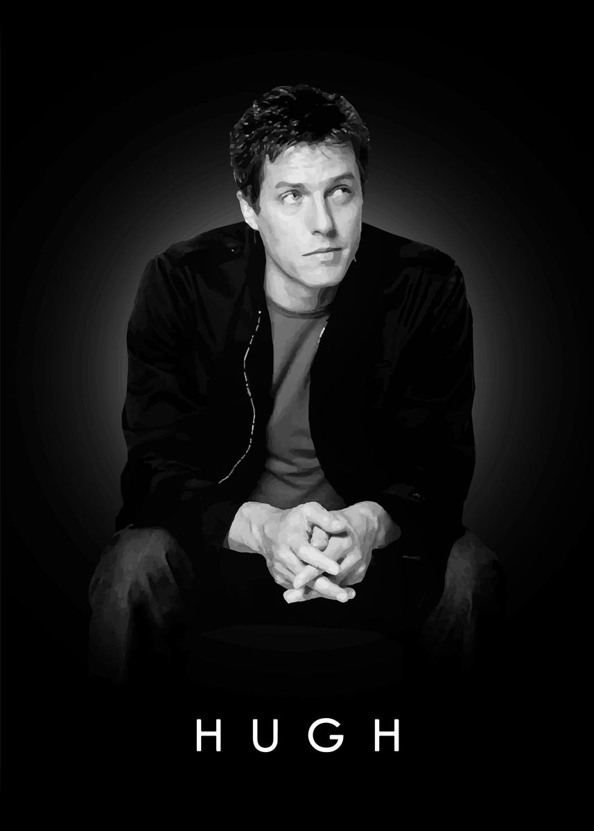 'Hugh Grant' Poster, picture, metal print, paint by Bo Kev | Displate