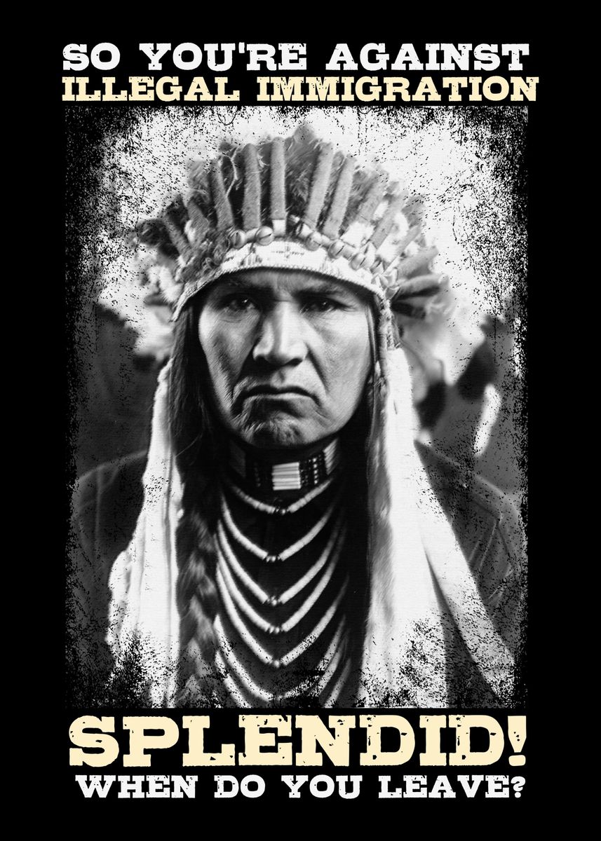 'Illegal Immigration' Poster, picture, metal print, paint by Cooldruck ...