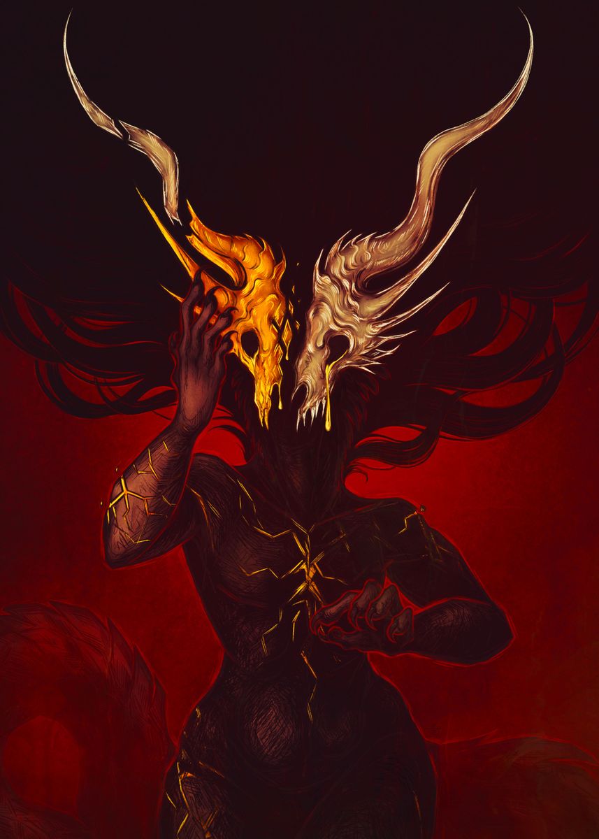 'Shattered' Poster, picture, metal print, paint by Rowynn Ellis | Displate