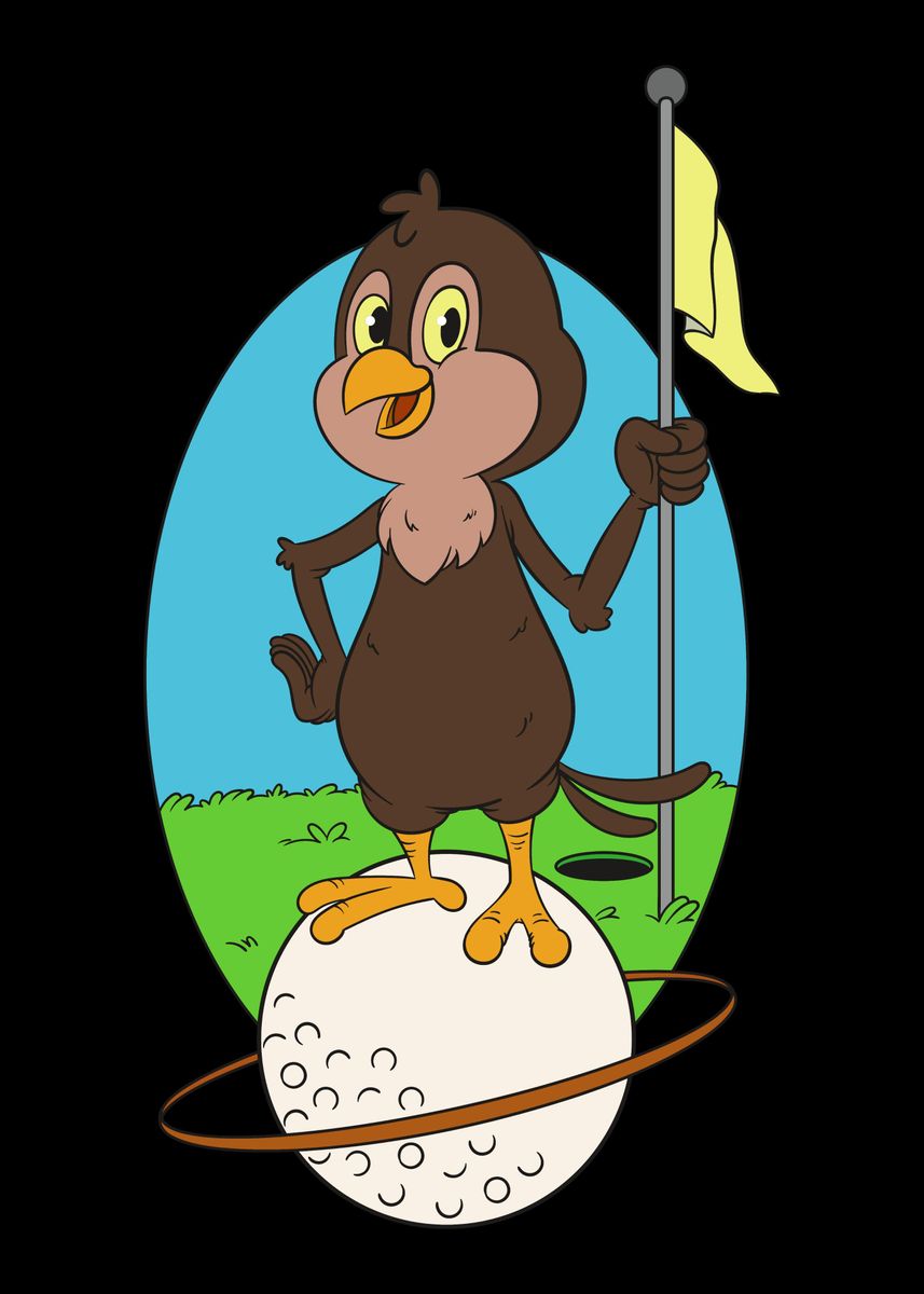 'Birdie Golf' Poster by Michael | Displate