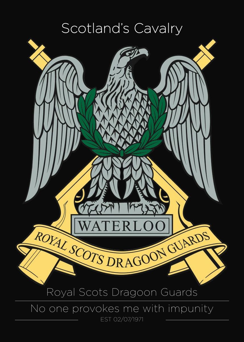 'Royal Scots Dragoon Guards' Poster, picture, metal print, paint by ...