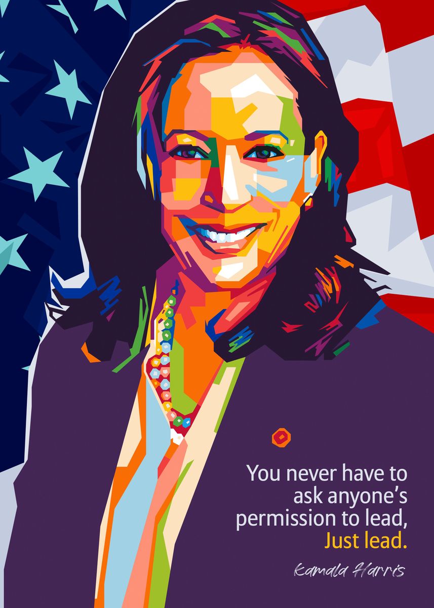 'Kamala Harris ' Poster by nofa aji zatmiko | Displate