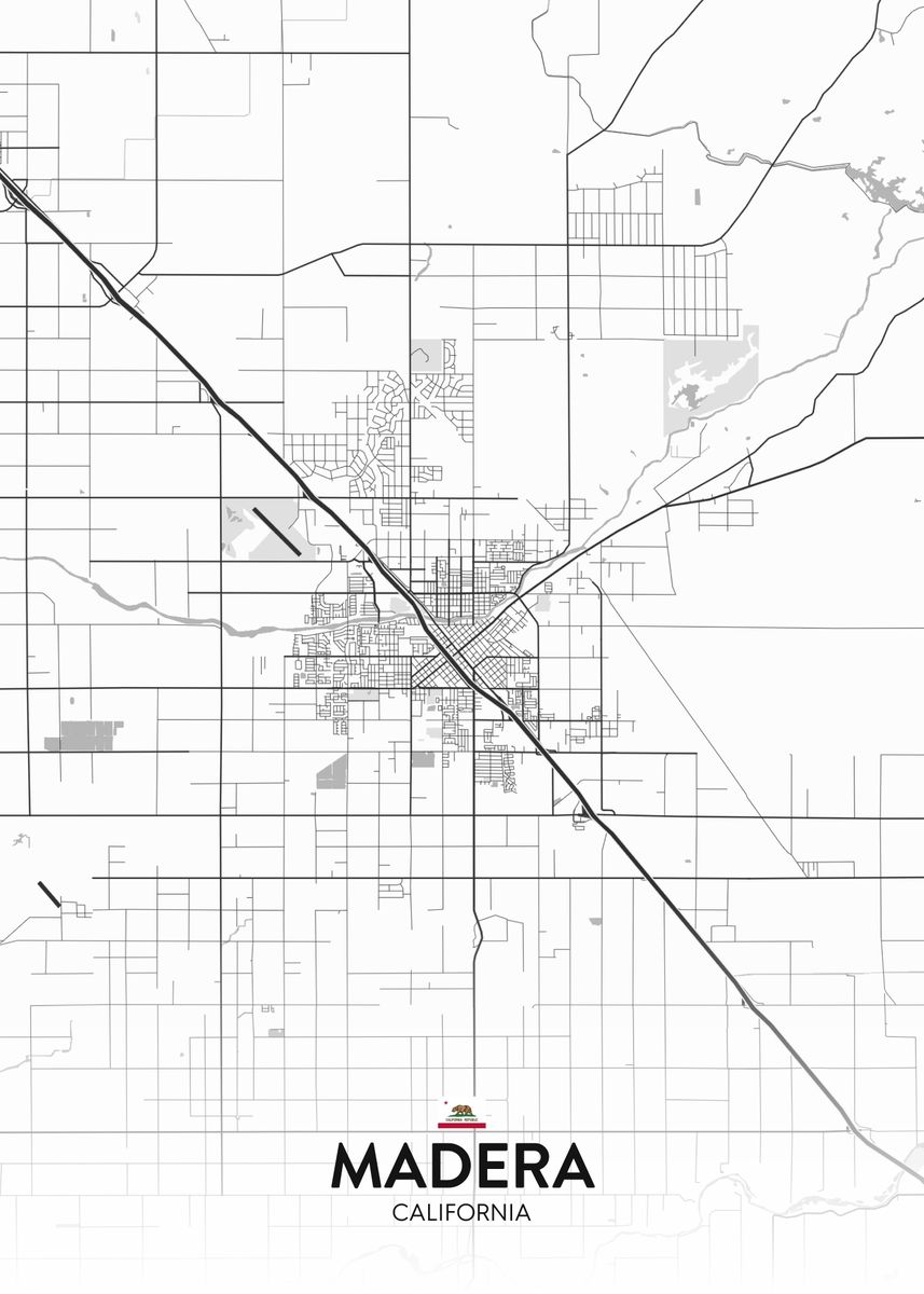 'Madera CA' Poster, picture, metal print, paint by IMR Designs | Displate