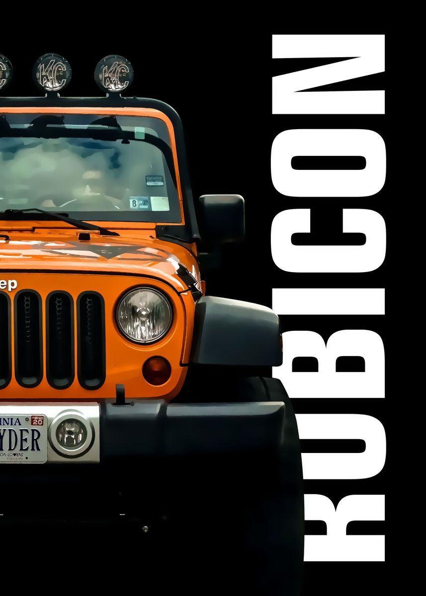 'Jeep Rubicon' Poster, picture, metal print, paint by Coldbrew Creative ...