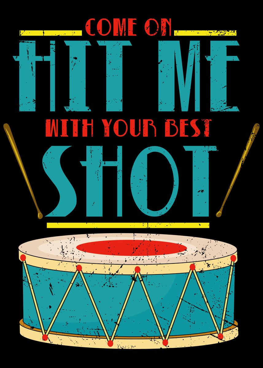 'Drums Rocker Percussion' Poster, picture, metal print, paint by ...