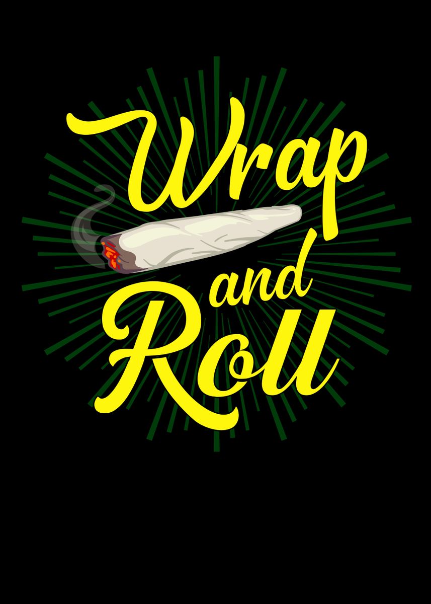 'Wrap And Roll' Poster, picture, metal print, paint by ZS C O M M E R C ...