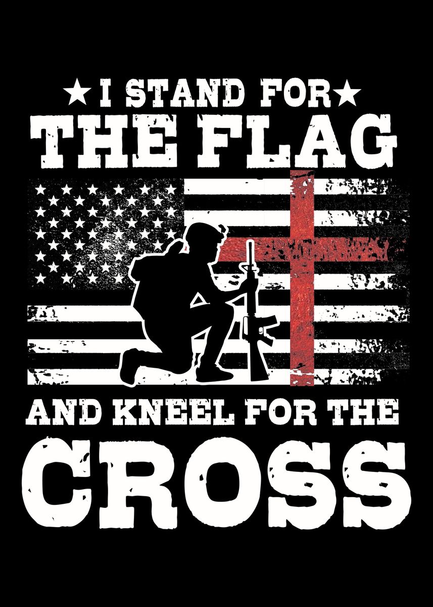 'Stand For The Flag USA' Poster, picture, metal print, paint by ...