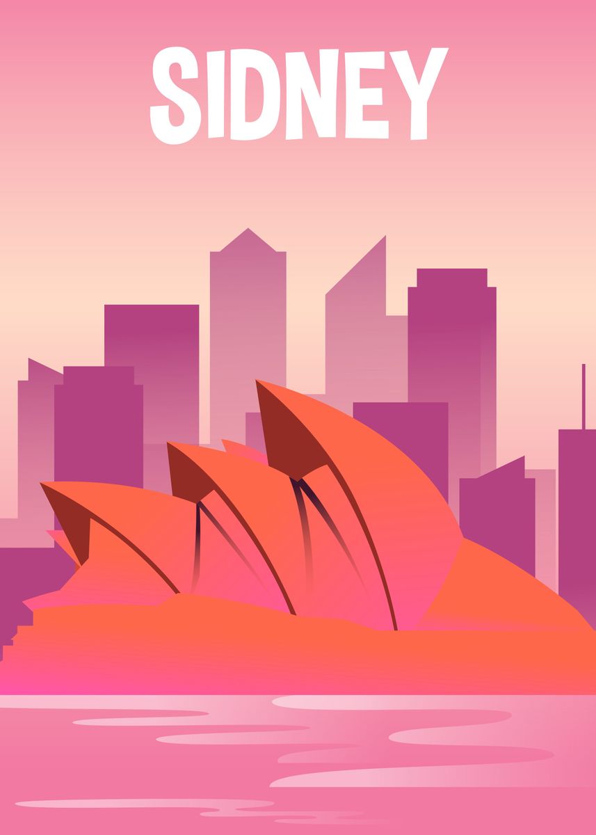 'Sidney' Poster, picture, metal print, paint by haibro | Displate