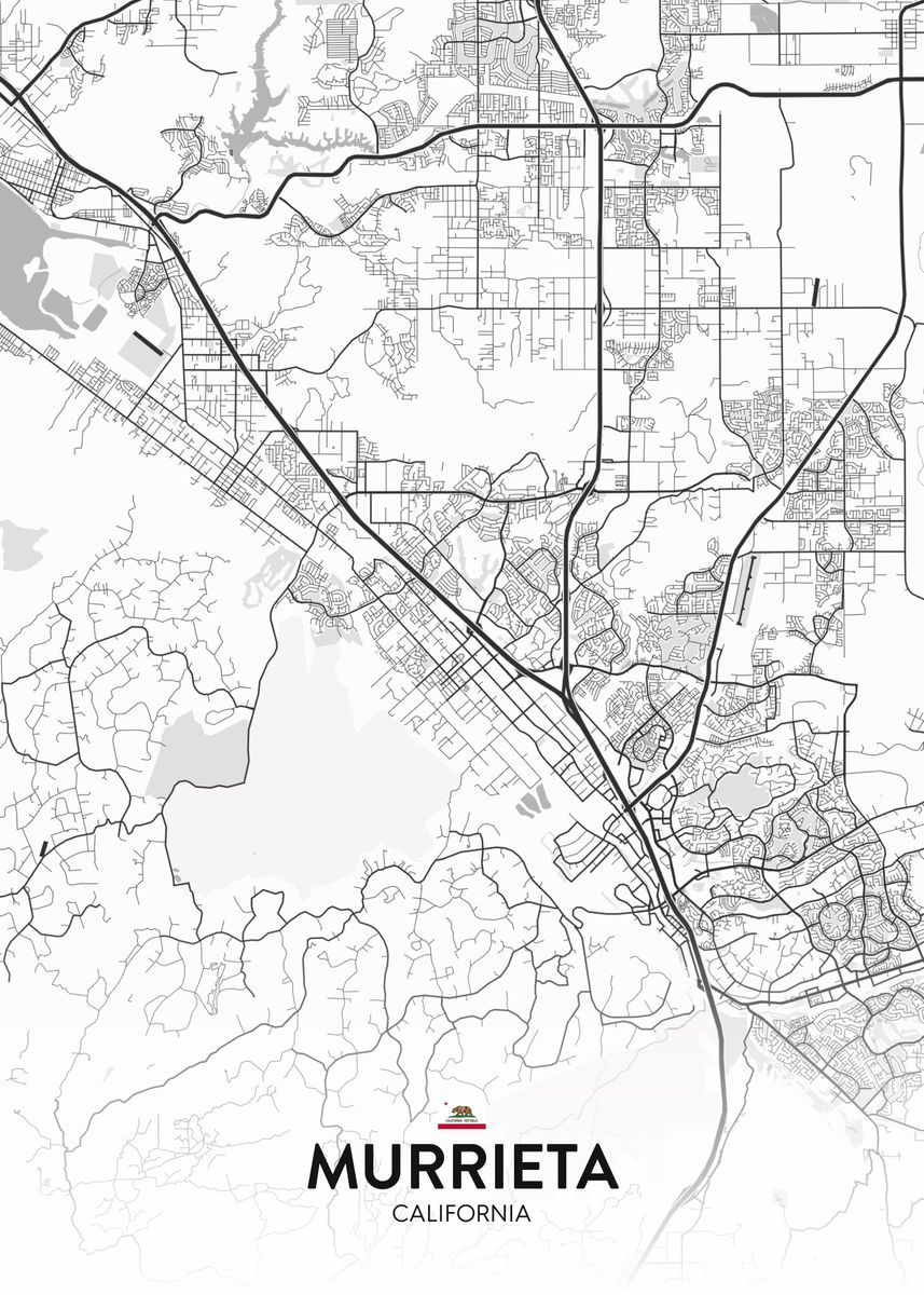 'Murrieta CA' Poster, picture, metal print, paint by IMR Designs | Displate