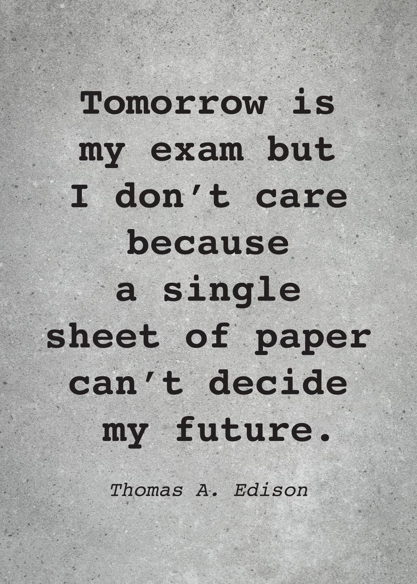'Thomas Edison Quote L010' Poster, picture, metal print, paint by Go ...