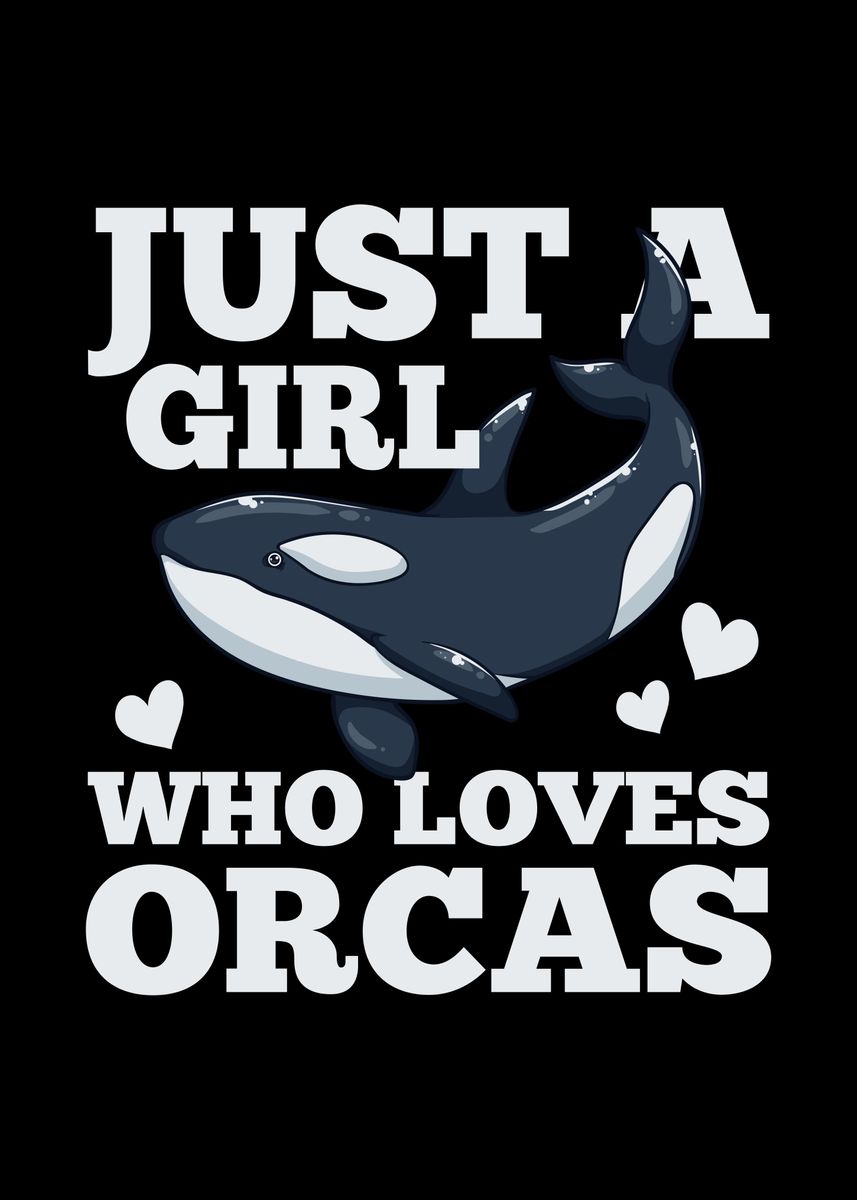 'Orcas Whale Orca Lover' Poster, picture, metal print, paint by Mealla ...