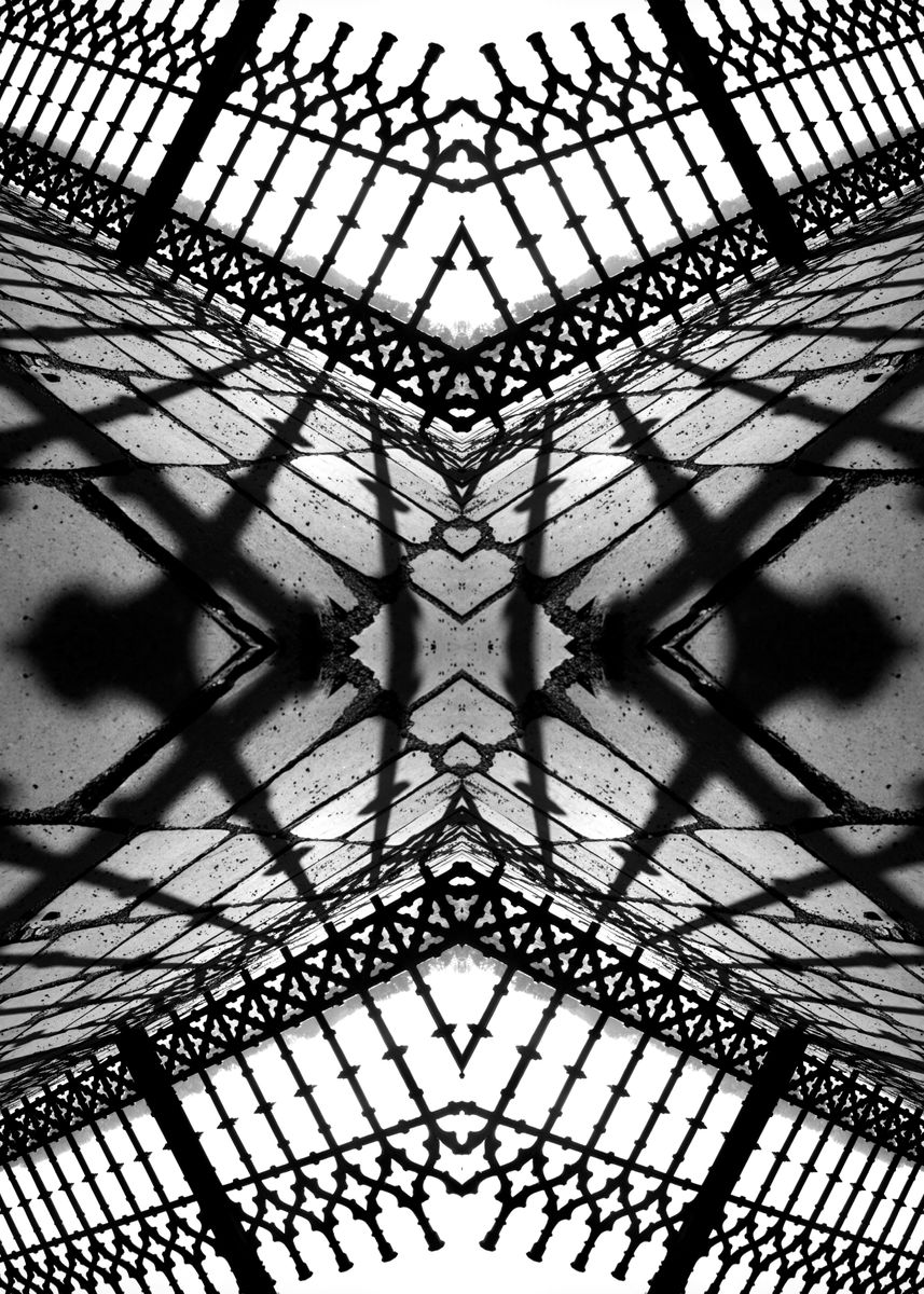 'Abstract geometric photo' Poster, picture, metal print, paint by ...