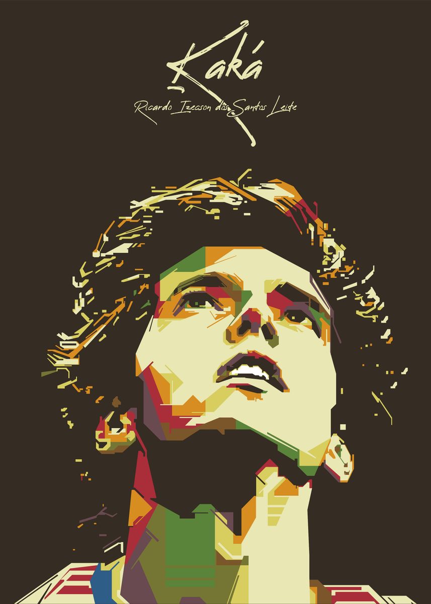 'Kaka' Poster, picture, metal print, paint by Asad Asad | Displate