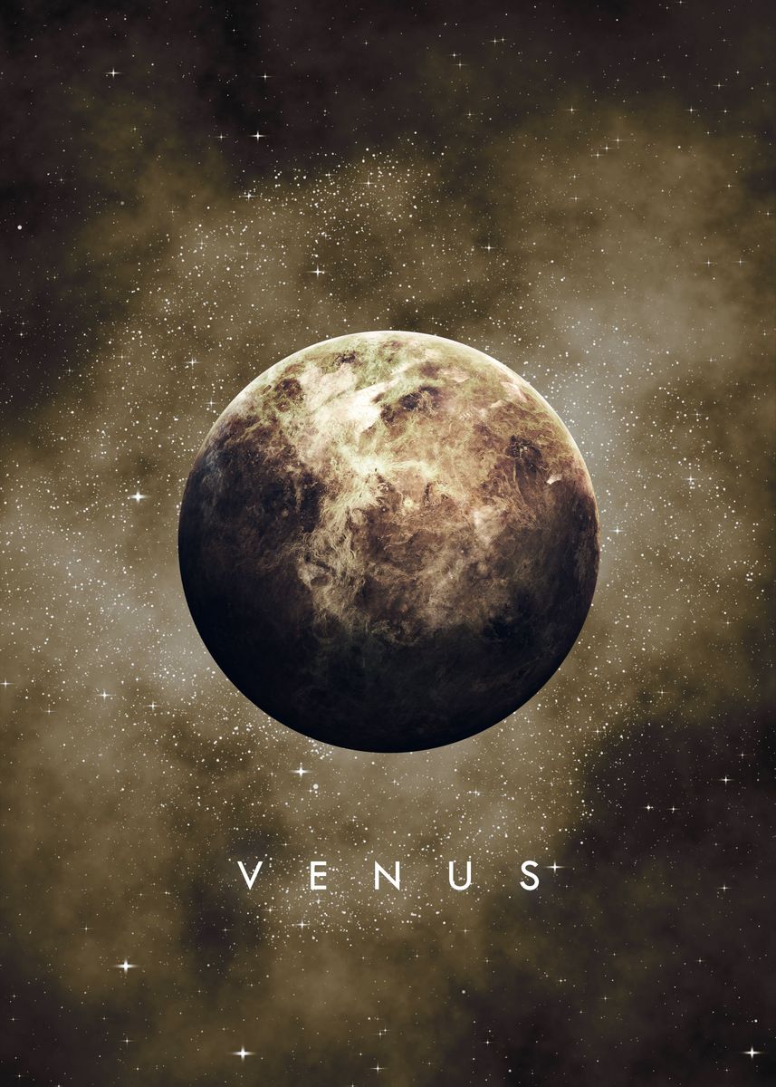 'Planet Venus Astronomy ' Poster by Saphira Design | Displate