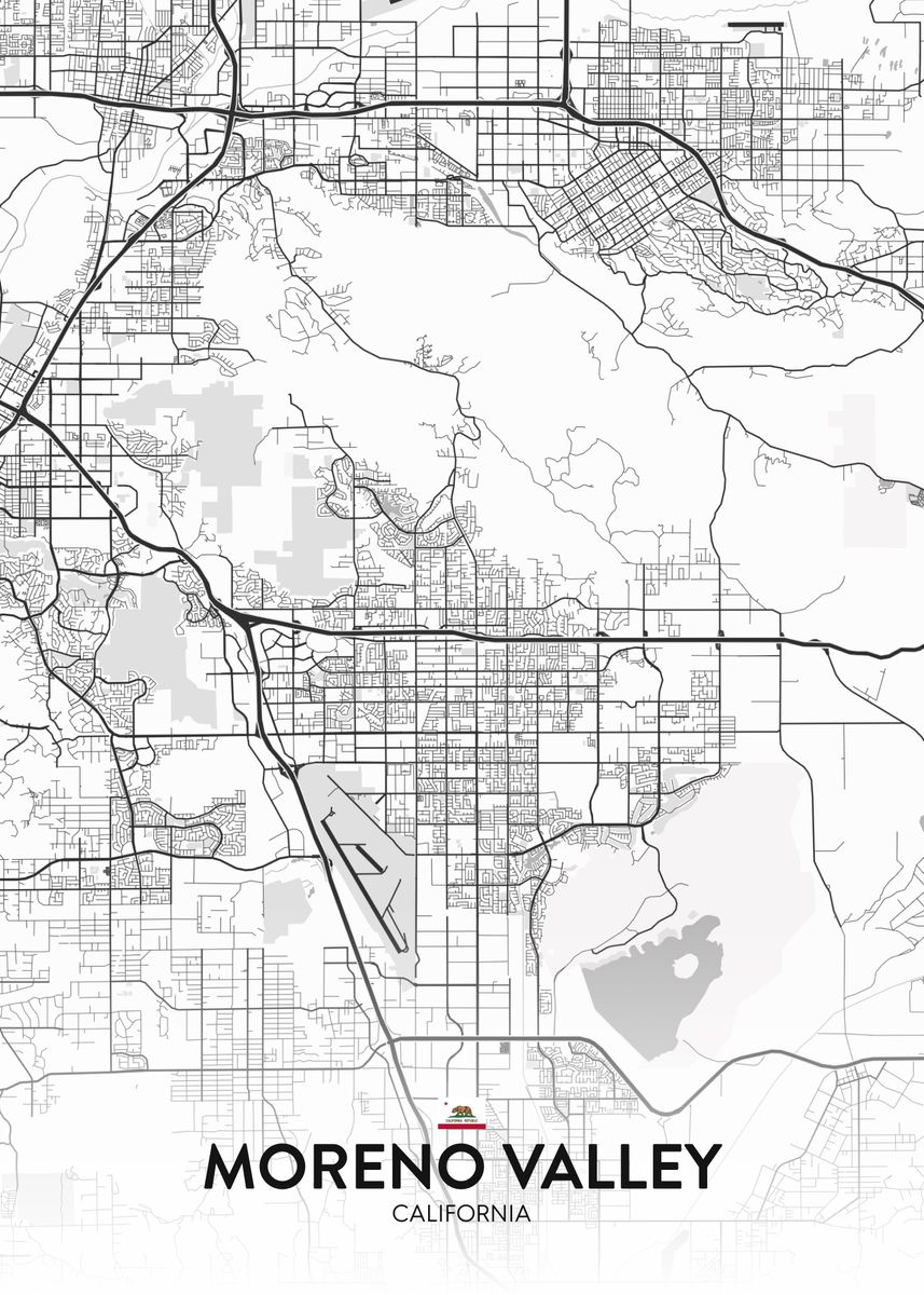 'Moreno Valley CA' Poster by IMR Designs | Displate