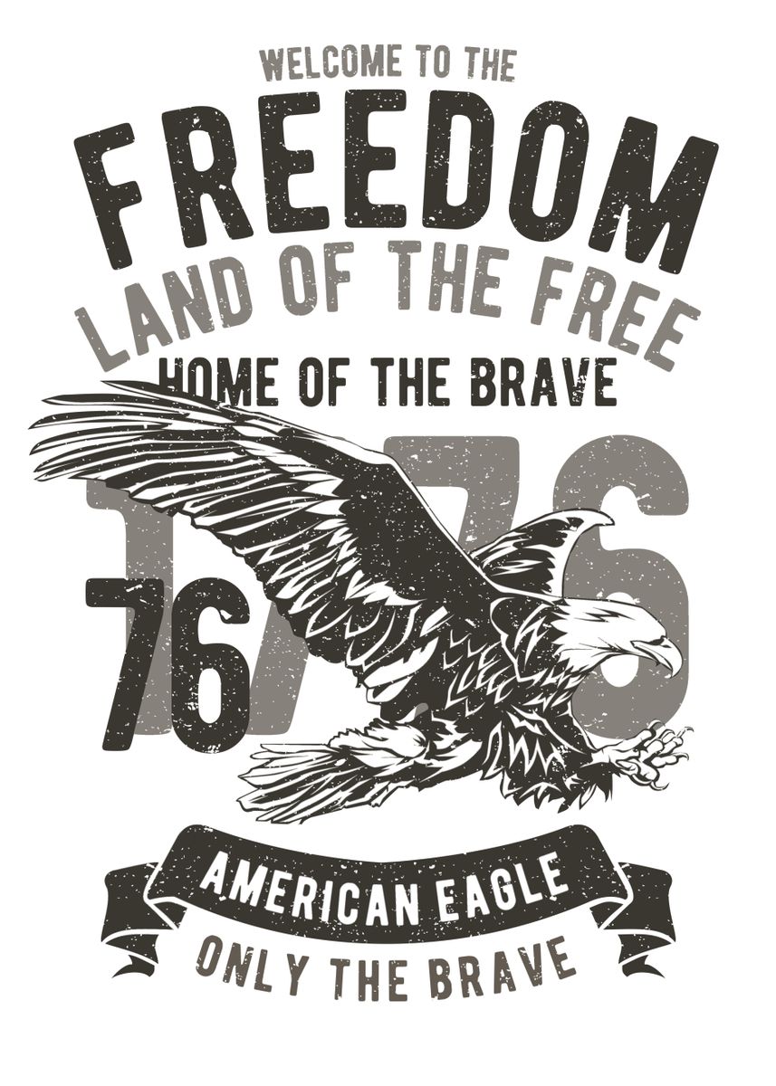 'Welcome To The Freedom' Poster, picture, metal print, paint by ...