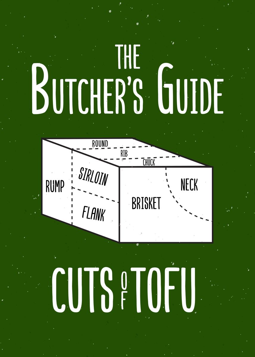 'Funny Tofu Wall Art ' Poster by Decoratier Qwerdenker | Displate