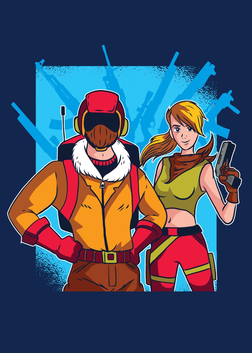 'Video Game Characters' Poster, picture, metal print, paint by ...