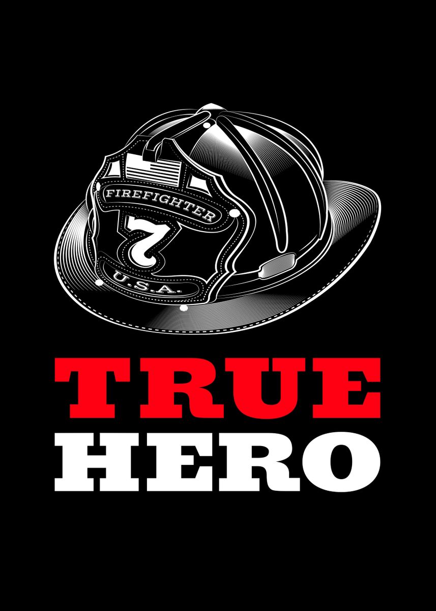 'Fire Department Fireman' Poster, picture, metal print, paint by ZS C O ...