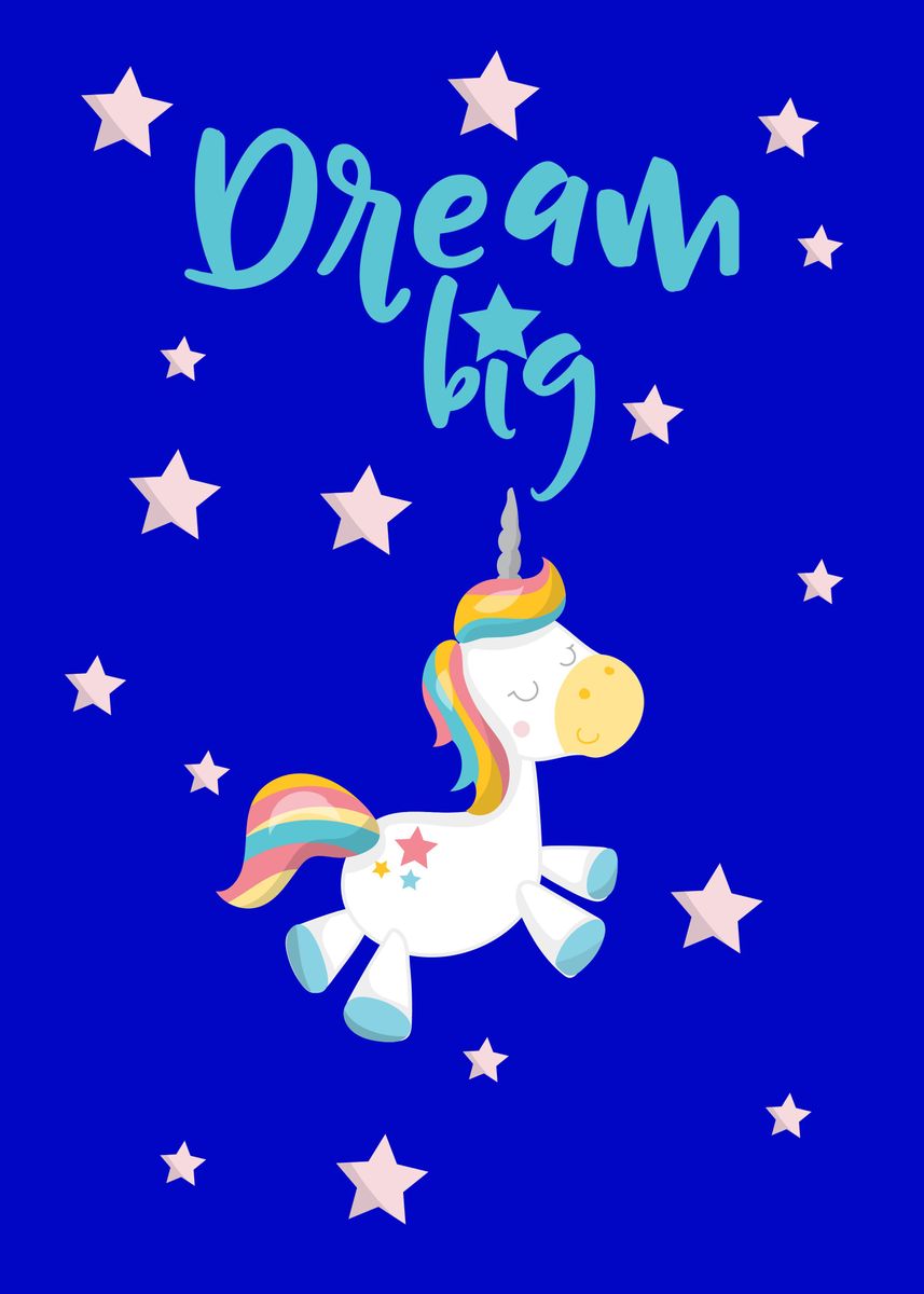 'Dream Big' Poster, picture, metal print, paint by Andrea Guenther ...