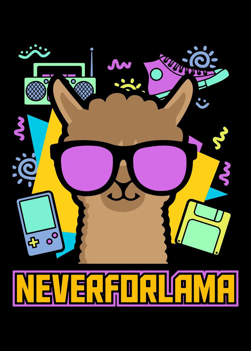 '90s Party Animals Vintage' Poster by Sebastian Wünsche | Displate