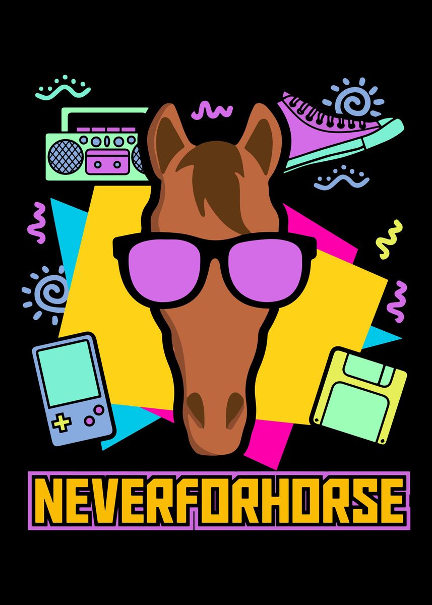 '90s Party Animals Vintage' Poster, picture, metal print, paint by ...