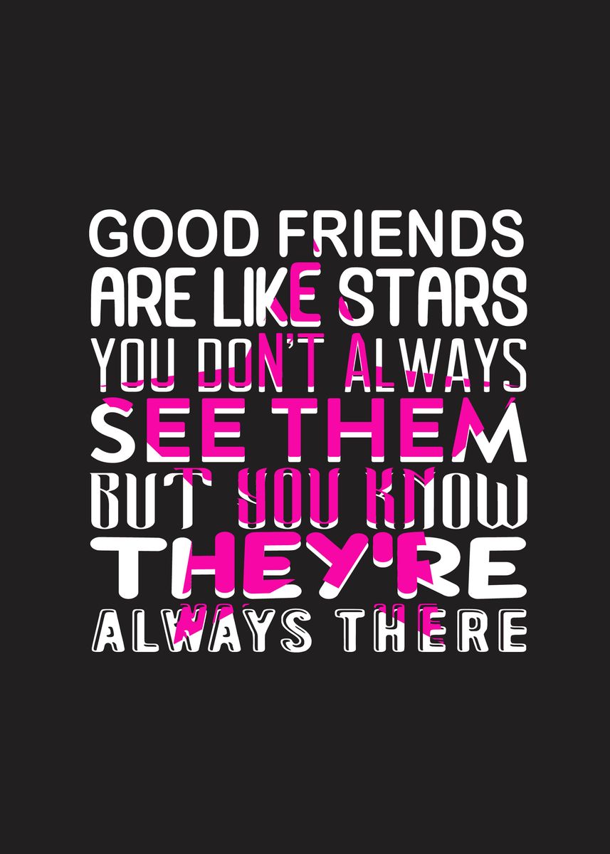 'Good Friends' Poster, picture, metal print, paint by Beone Digital ...