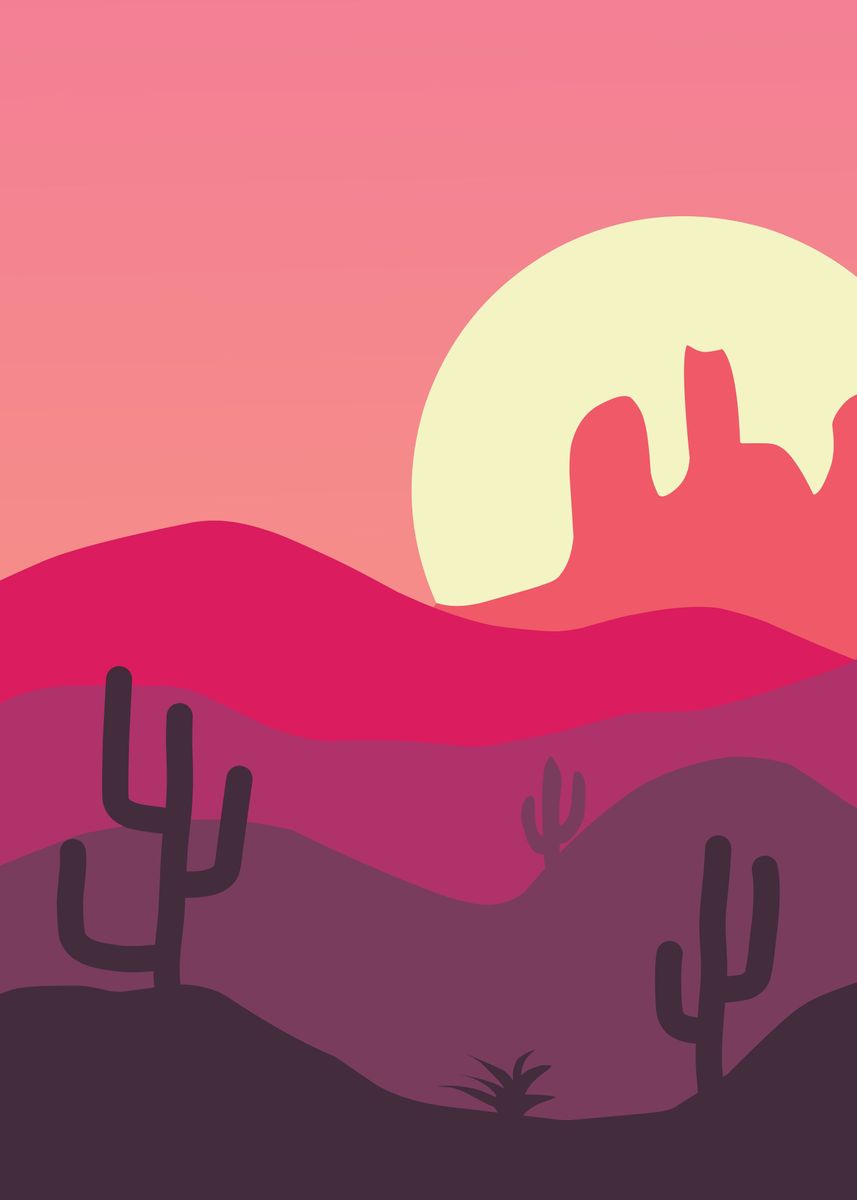 'flat Nature' Poster by AL Picaso | Displate