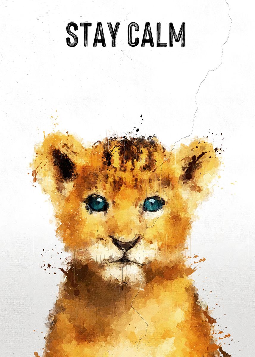 'STAY CALM' Poster, picture, metal print, paint by Studio Six | Displate