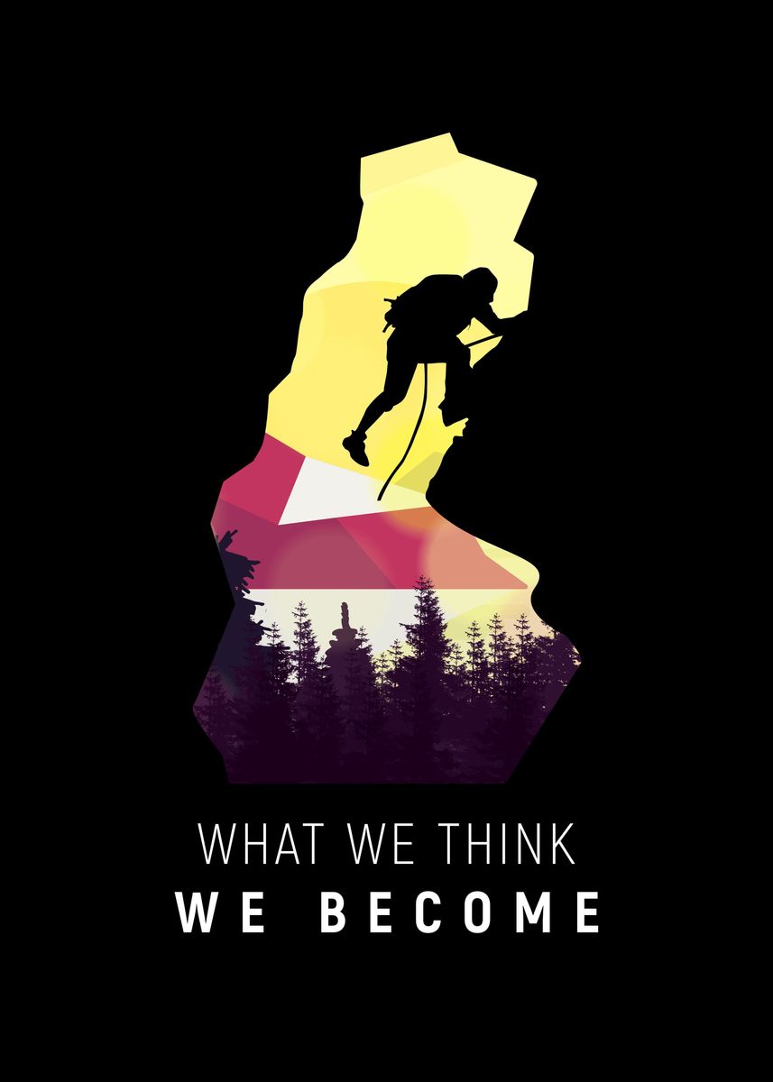 'Climbing Hiking Boulder' Poster by Poster Parlor | Displate