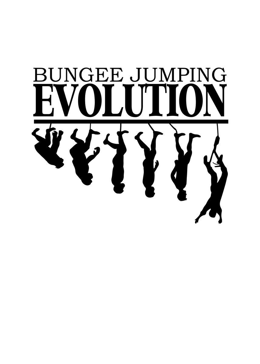 'Bungee Jumping evolution' Poster, picture, metal print, paint by ...