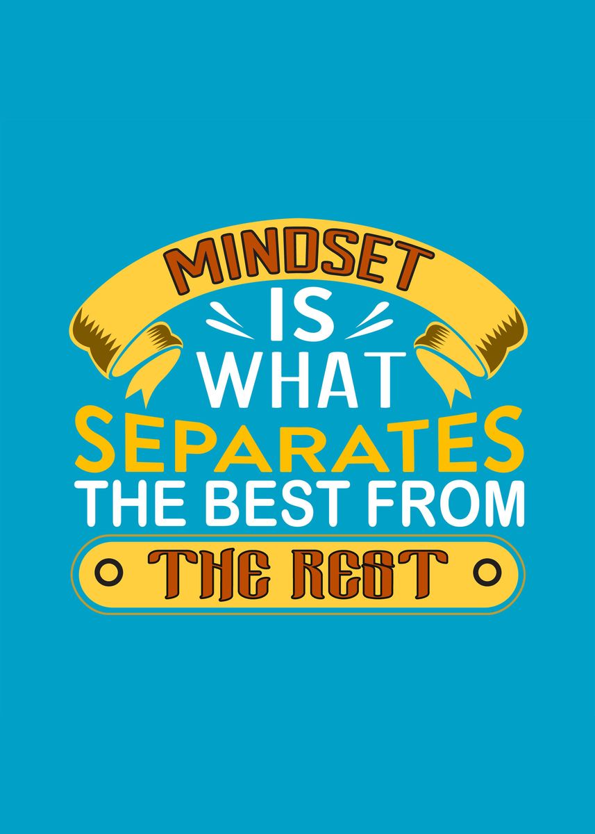 'Mindset Motivation' Poster, picture, metal print, paint by Beone ...