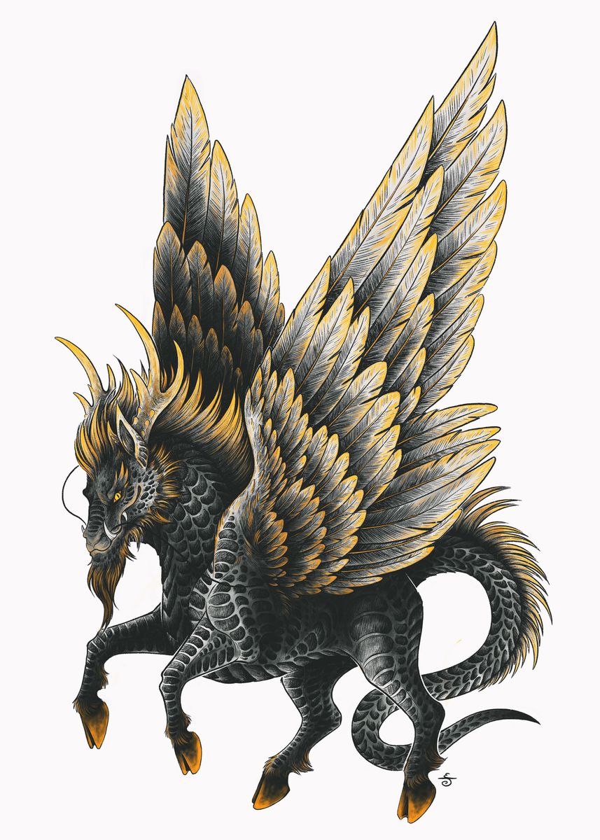 'Long Ma' Poster, picture, metal print, paint by Rowynn Ellis | Displate