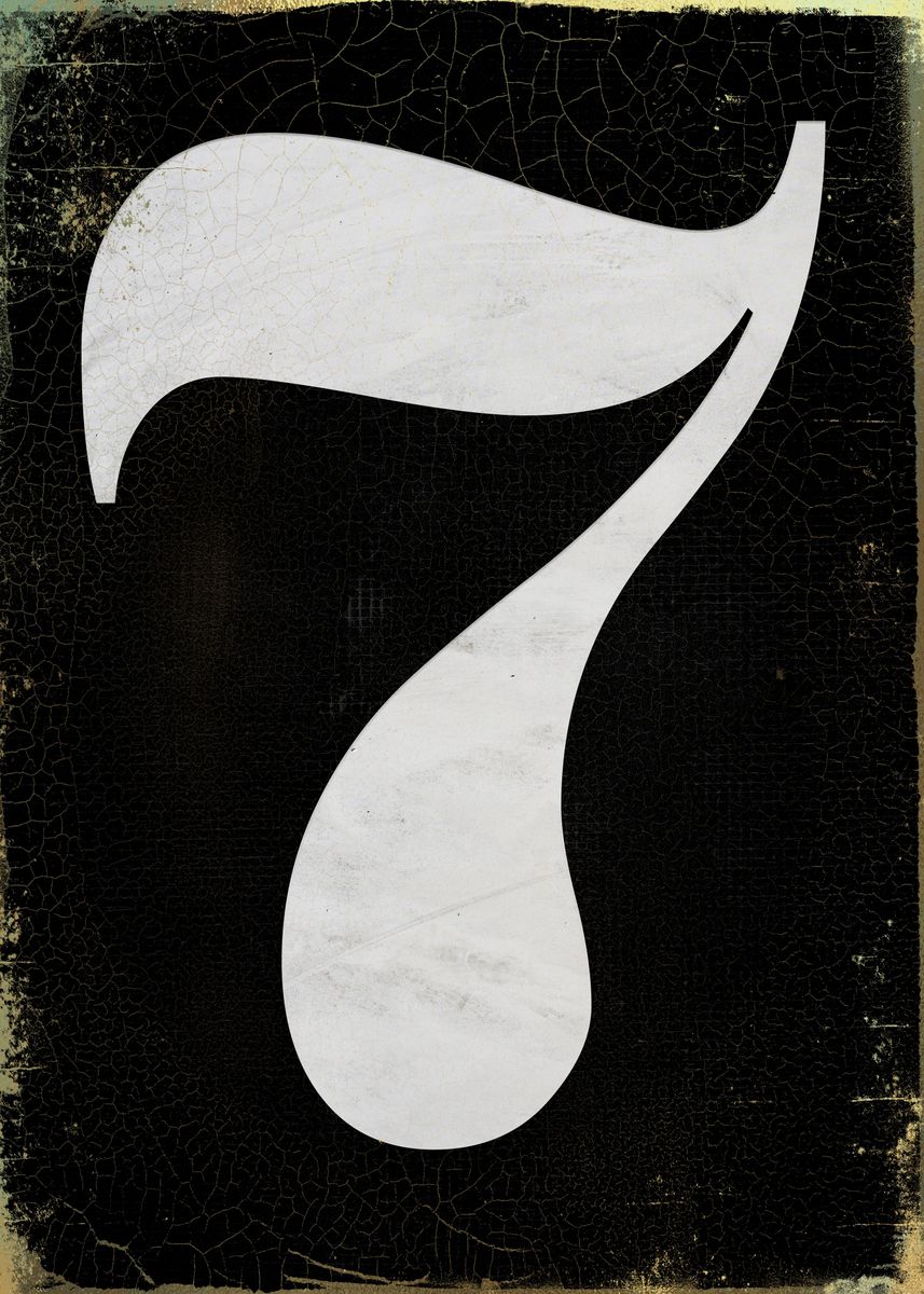 'SEVEN' Poster, picture, metal print, paint by Studio Six | Displate