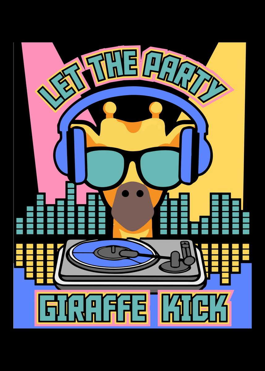 '2000s Party Animal Vintage' Poster, picture, metal print, paint by ...