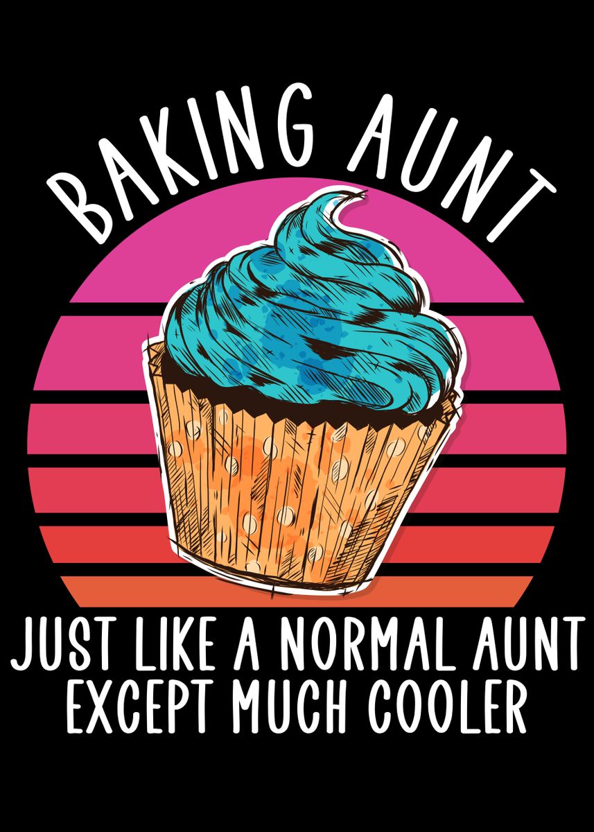 'baking aunt' Poster, picture, metal print, paint by Andreas ...