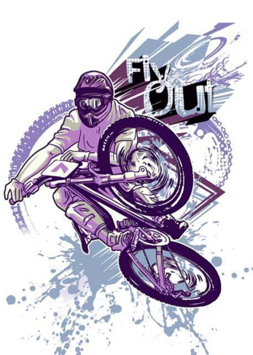 'purple motor man' Poster, picture, metal print, paint by DheYa Art ...