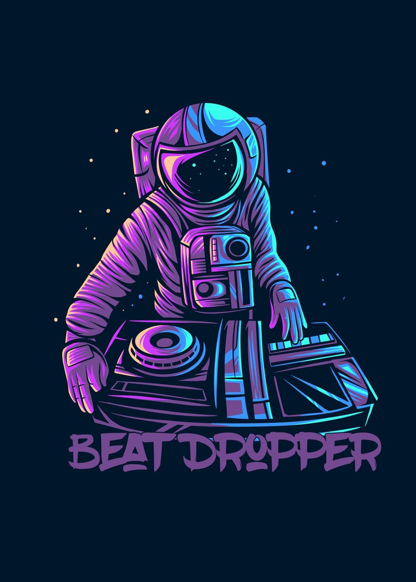 'Beat dropper' Poster, picture, metal print, paint by Piat Armstrong ...