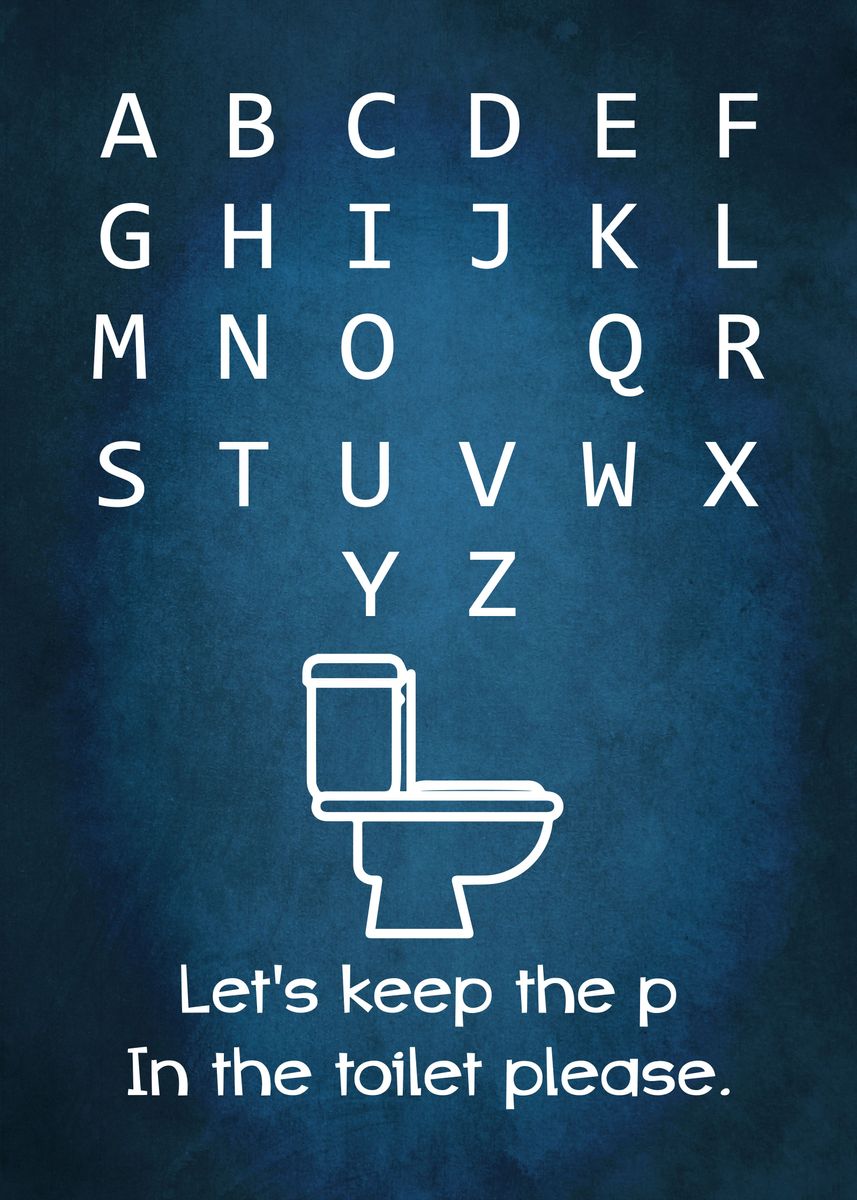 'Toilet' Poster by Gloria Grant | Displate