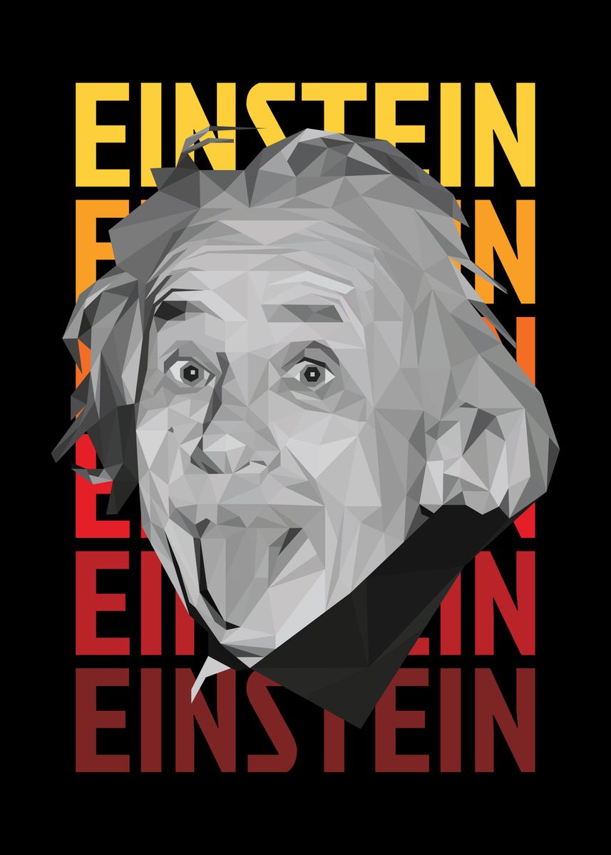 'Albert Einstein' Poster by Yanz Studio | Displate
